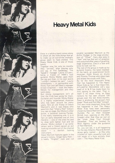 The Heavy Metal Kids Gigs in the 70s and 2012 | Vintagerock's Weblog.