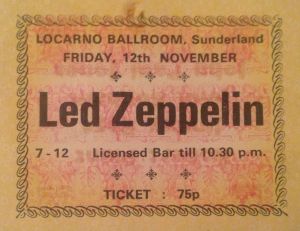 Led Zeppelin Sunderland Locarno 12th November 1971 | Vintagerock's Weblog.