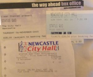 Status Quo Winter tour Newcastle City Hall 2003, 2004 & 2005 ...
