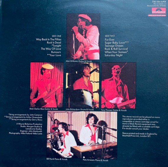 The Rubettes Sunderland Locarno 1974? | Vintagerock's Weblog.