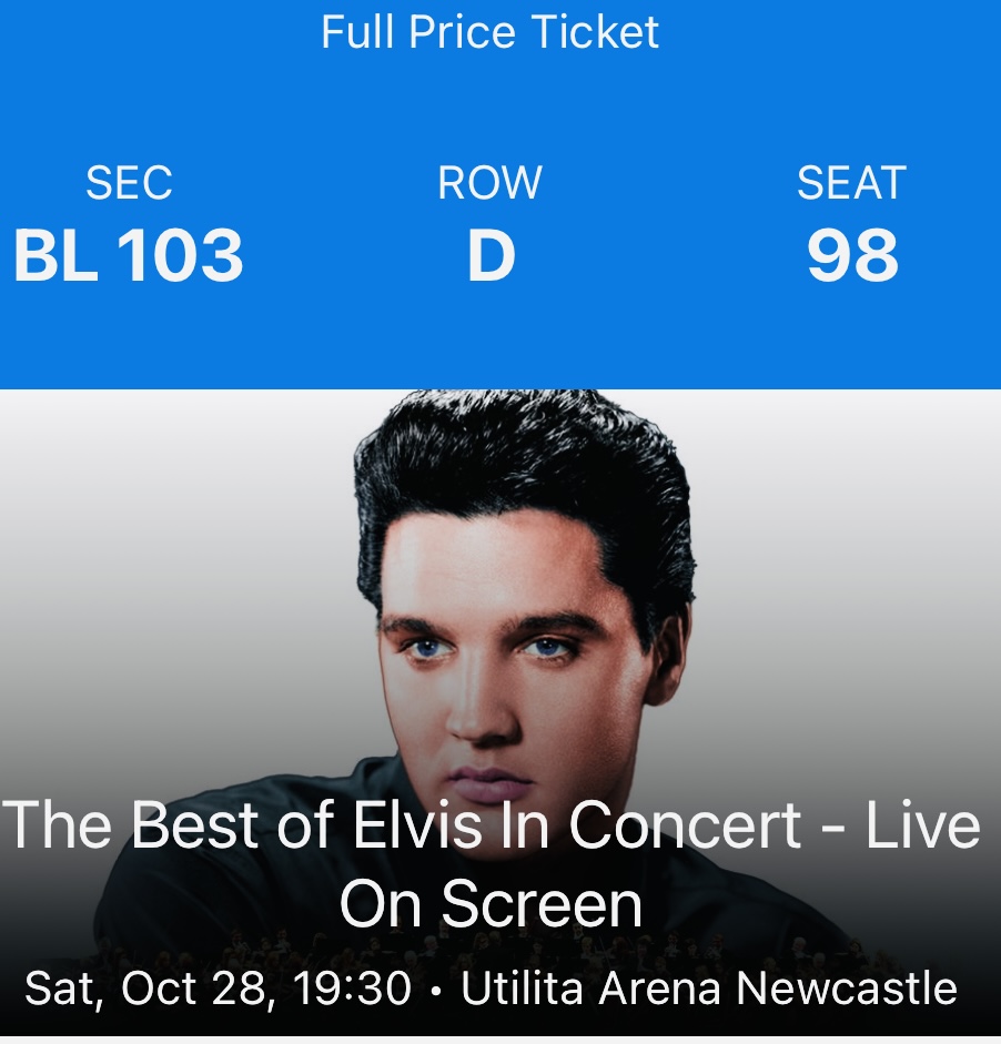The Very Best Of Elvis In Concert- Live On Screen, Newcastle Utilita ...